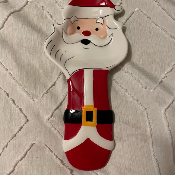 Sleigh Bell Bistro | Holiday | Santa Spoon Rest New With Tags Never ...